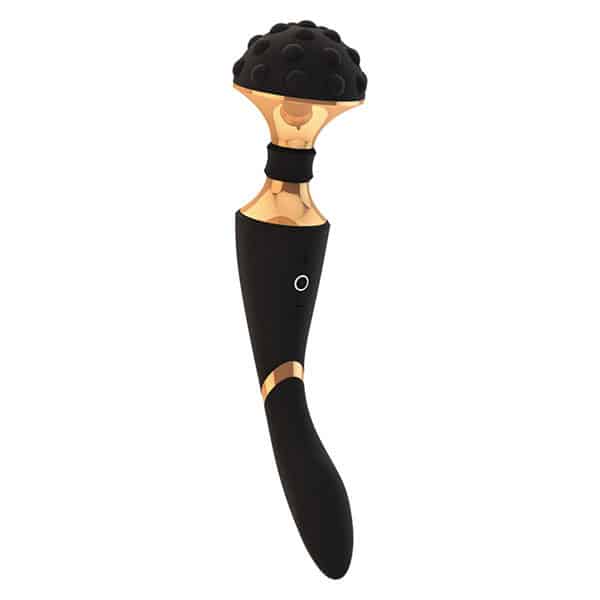 Black Vive Shiatsu Massage Wand Rechargeable Waterproof Body Massager